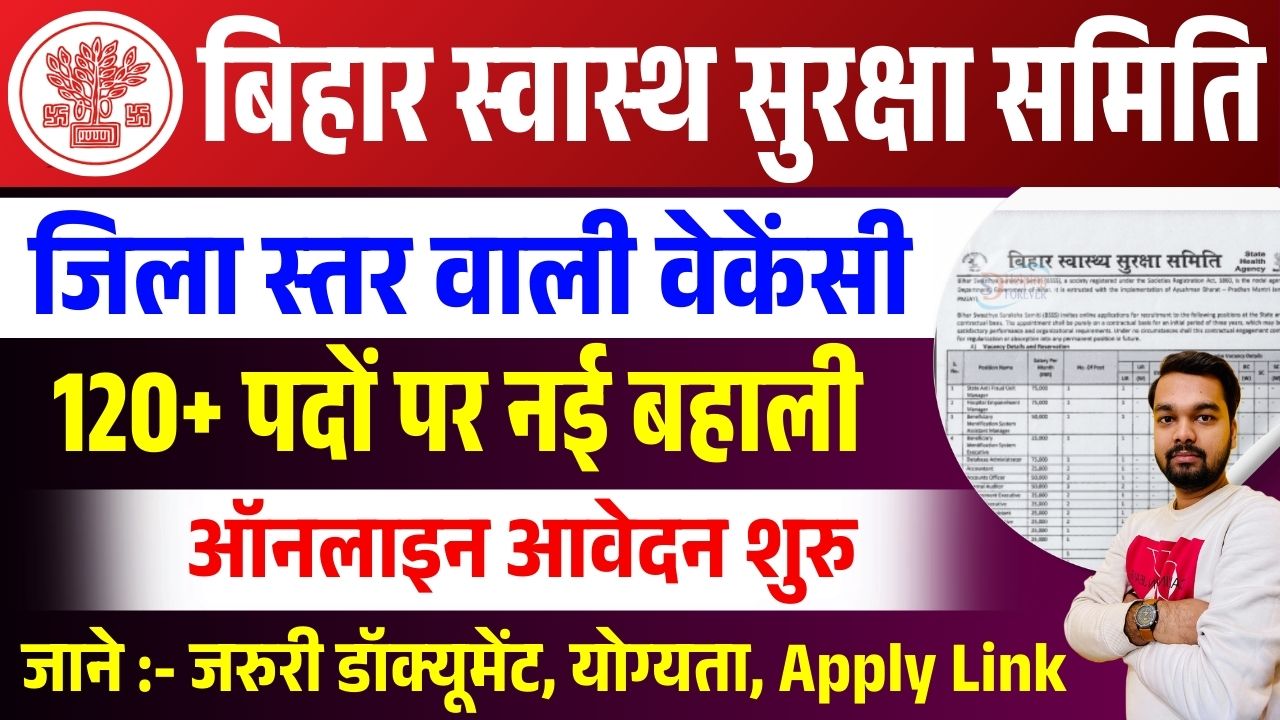 BSSS Recruitment 2025 (Re-open): बिहार स्वास्थ्य सुरक्षा समिति ने ...