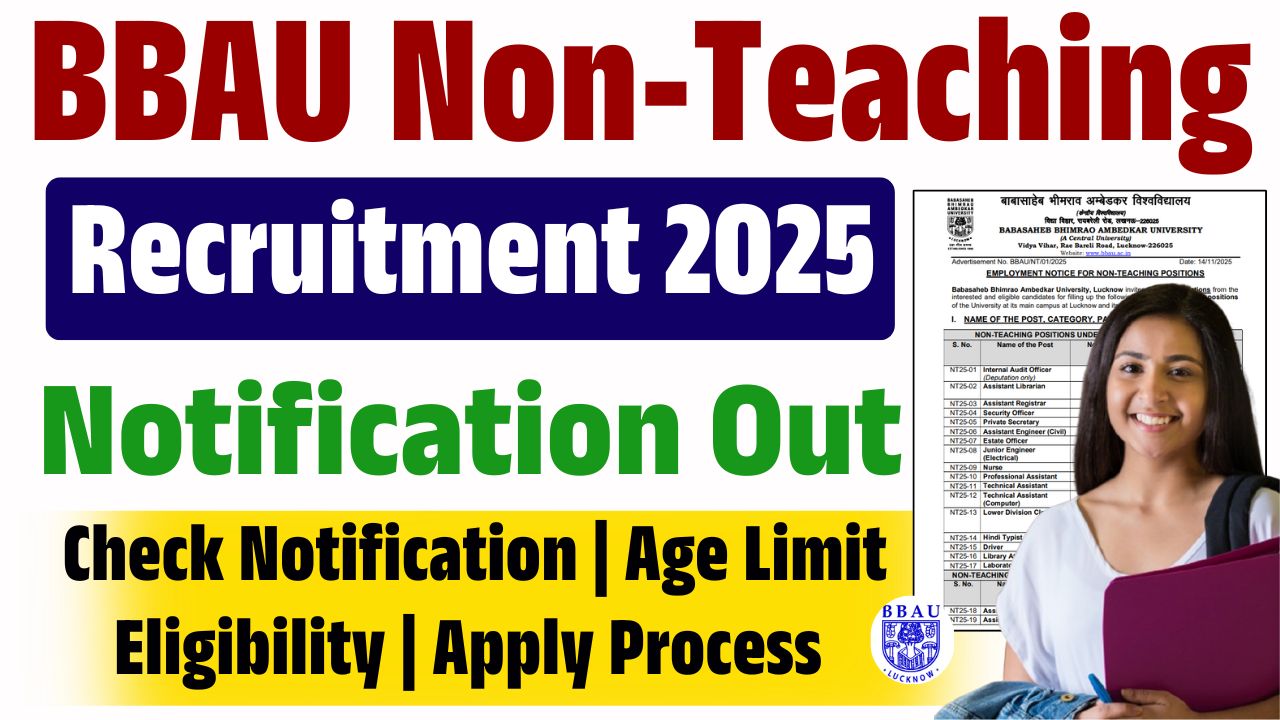 BBAU Non-Teaching Recruitment 2025: Apply For 34 Posts- How To Apply ...