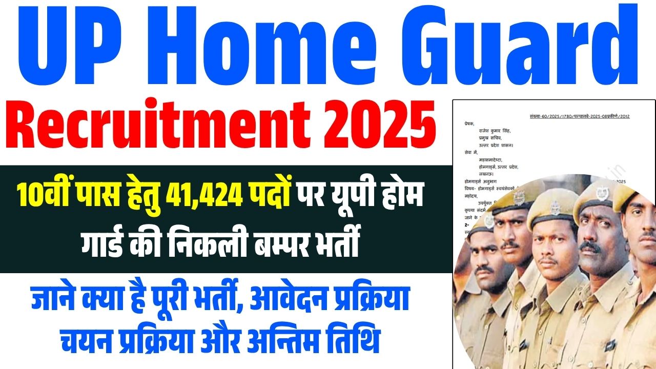 UP Home Guard Recruitment 2025 ( Started ): Apply Online For 41,424 ...