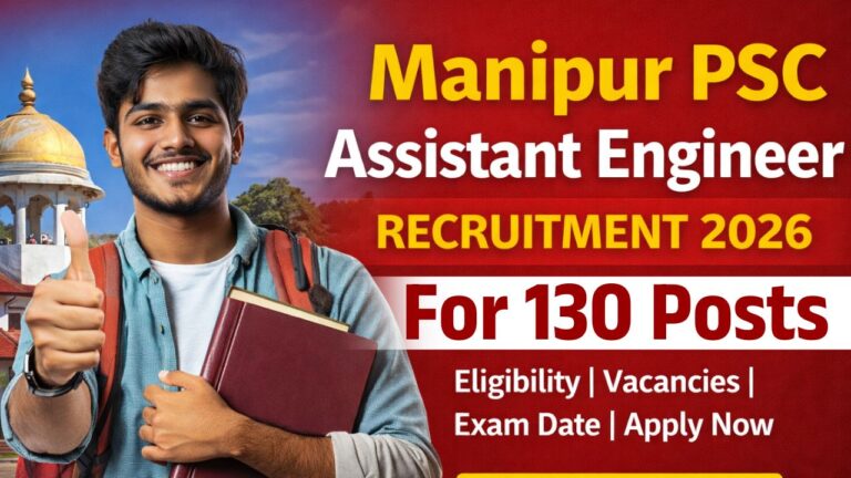Manipur PSC Assistant Engineer Recruitment 2026: Apply Online 130 Posts ...