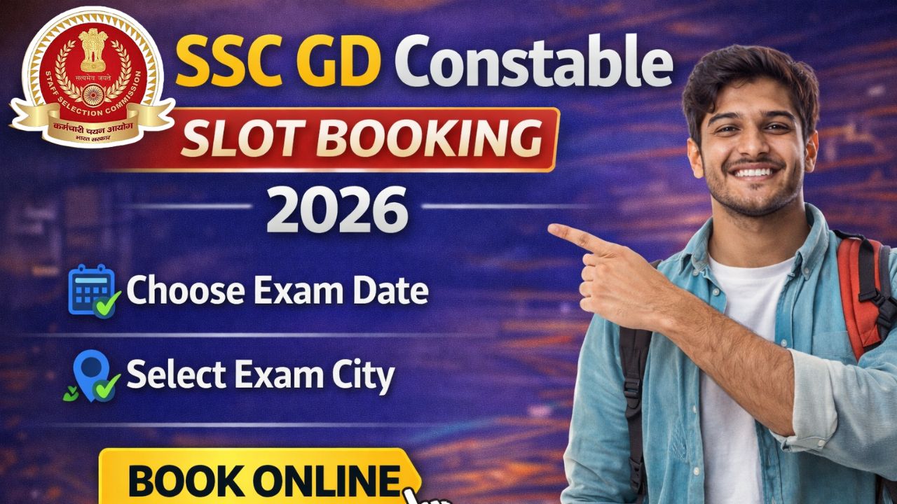 SSC GD Constable Slot Booking 2026: @ssc.gov.in How To Book Your Exam ...