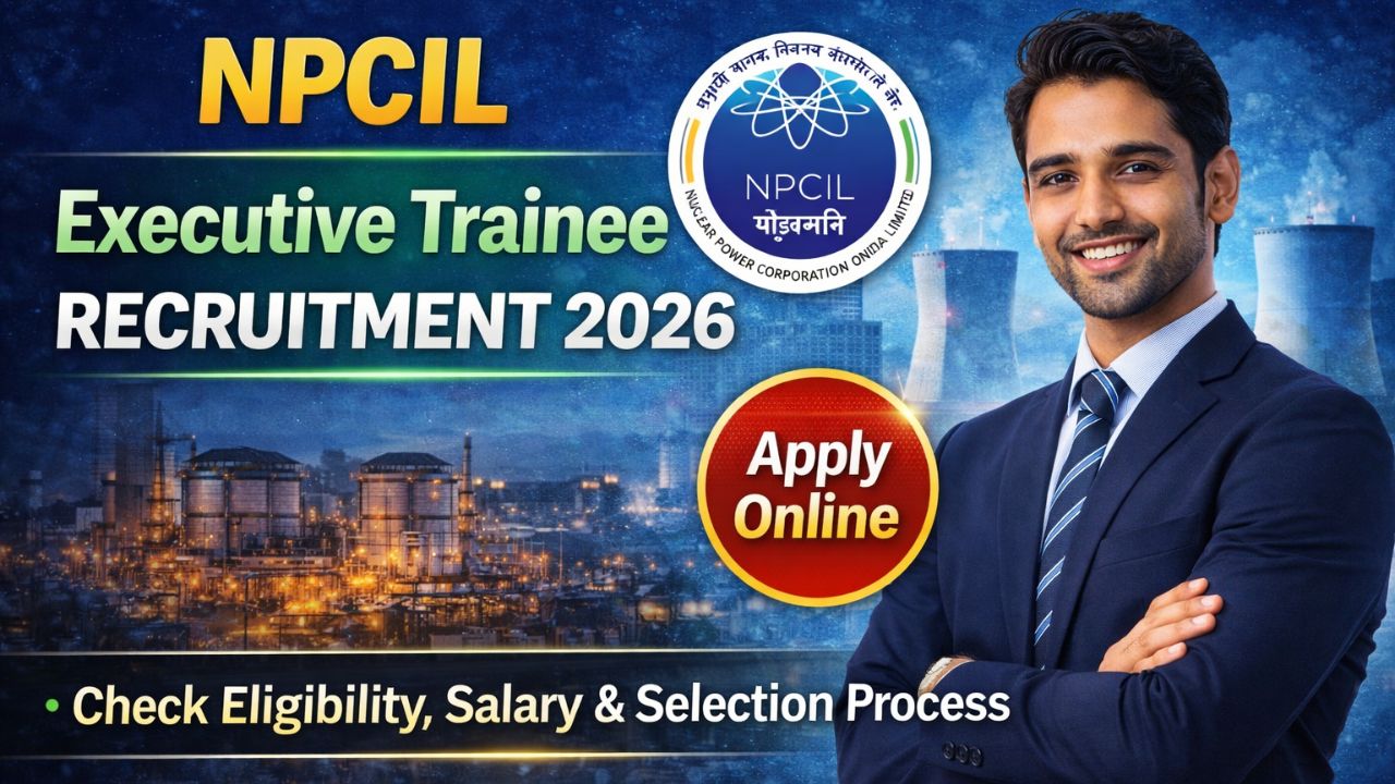 NPCIL Executive Trainee Online Form 2026: Apply Online For 30 I&FS ...