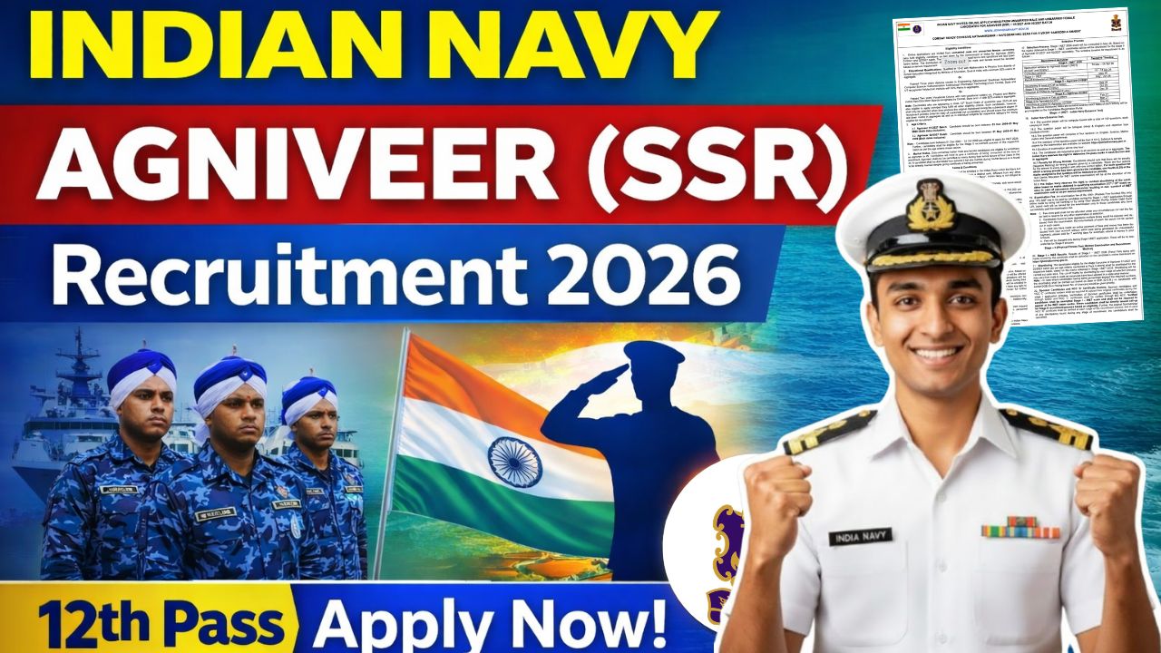 Indian Navy Agniveer (SSR) Recruitment 2026: Notification Out, Apply ...